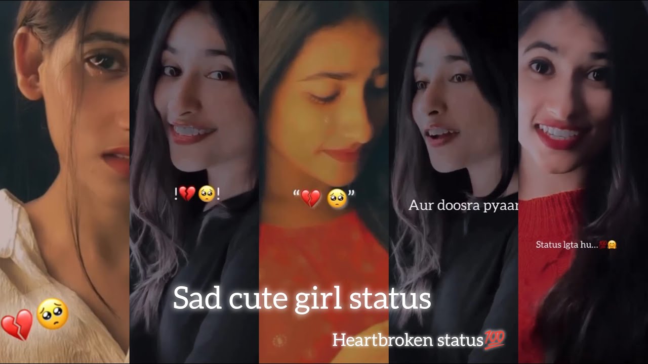 Heart broken girl status💯 😣! Sad cute Instagram status 🥺 (khushboo ...