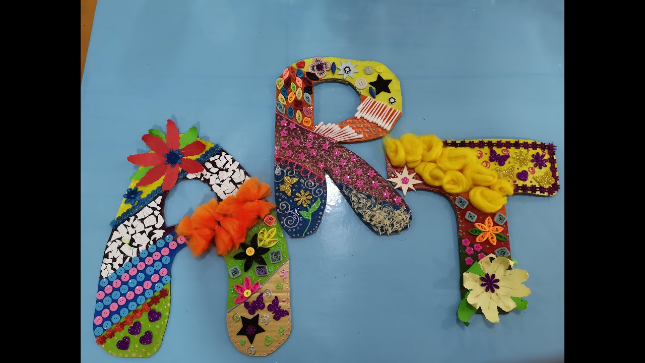 DIY monogram letter projects - YouTube