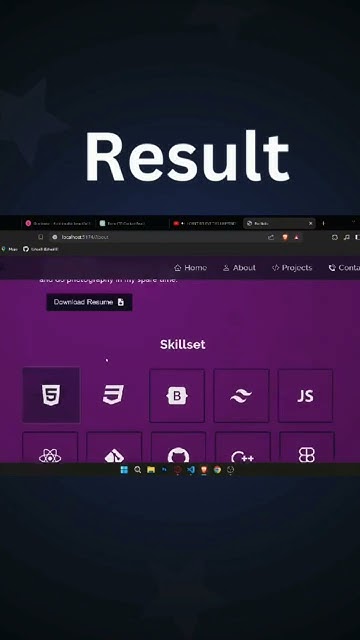 Portfolio In Html Css Javascript Shortsviral Shorts Coding Webcode Youtube