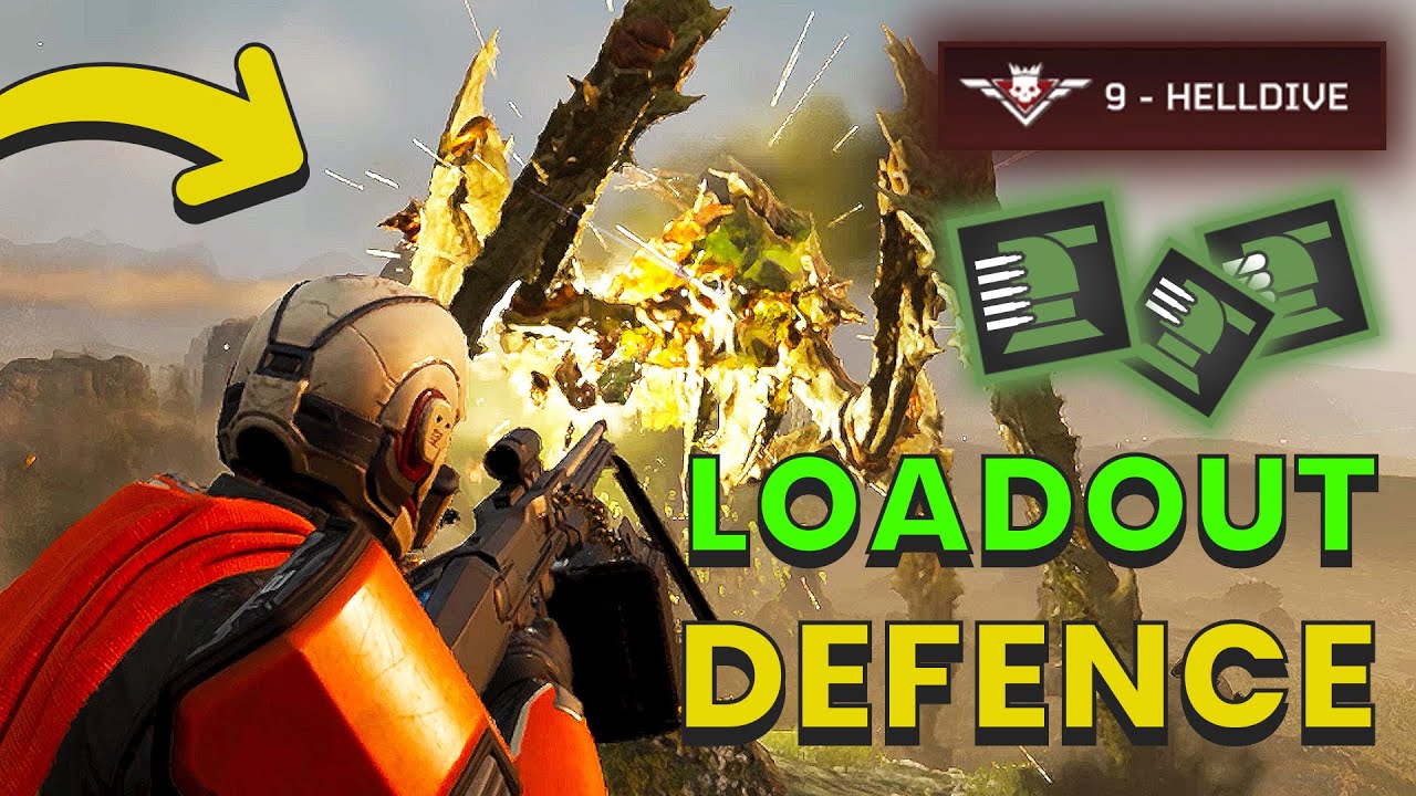 HELLDIVERS 2 | DEFENCE LOADOUT | Helldive 9 Difficulty Gameplay (No Commentary) - YouTube