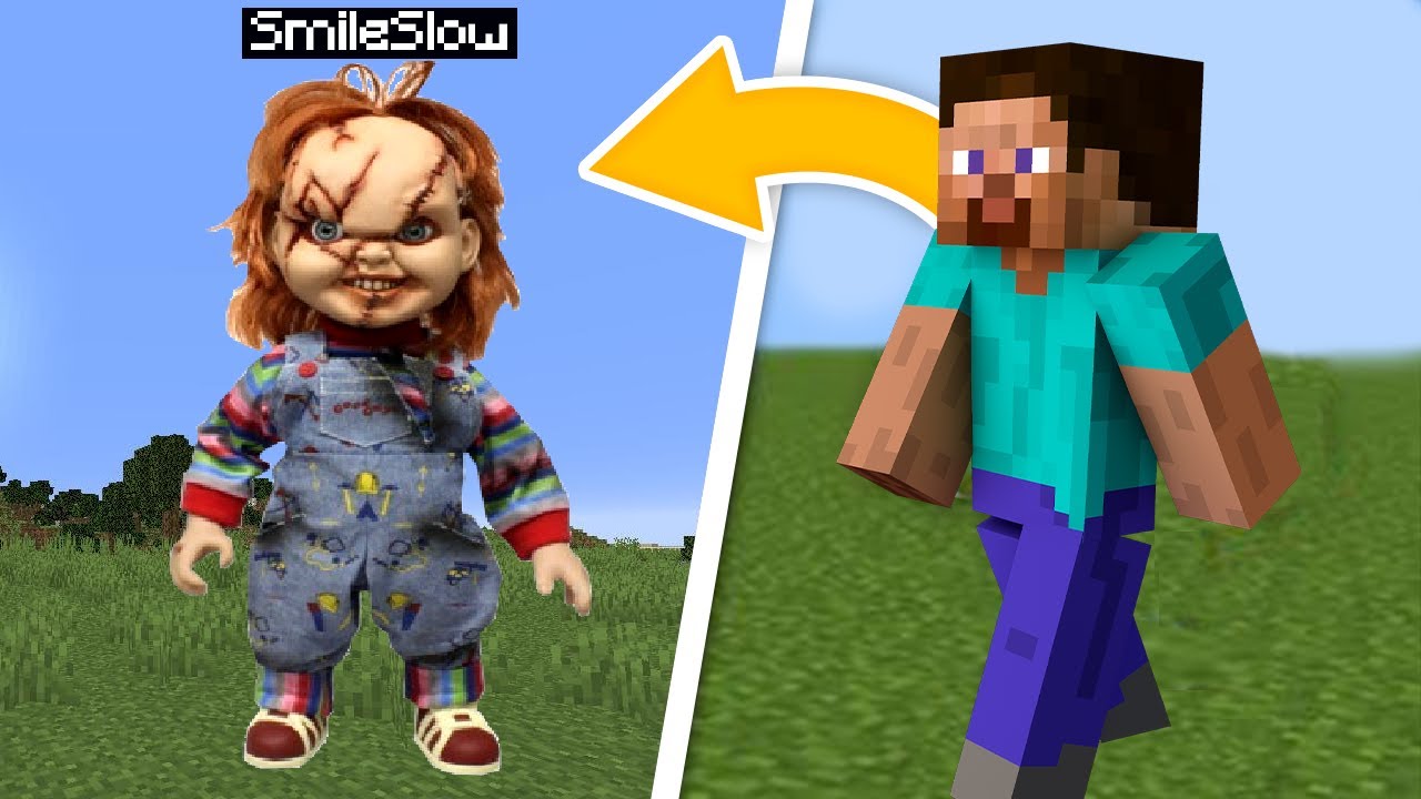 Minecraft, ale MOŻESZ BYĆ KAŻDĄ POSTACIĄ! LALECZKA CHUCKY - YouTube