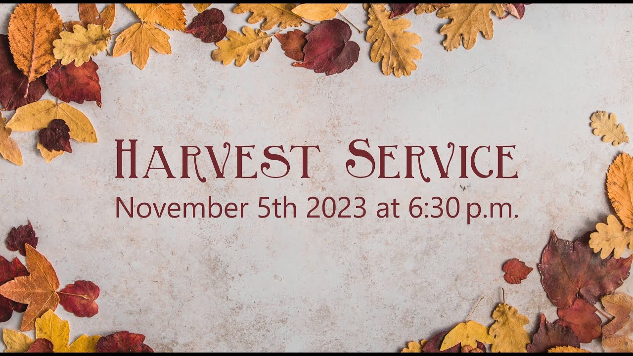Harvest Service - Missionary Jeff Reiner | November 5th 2023 - YouTube