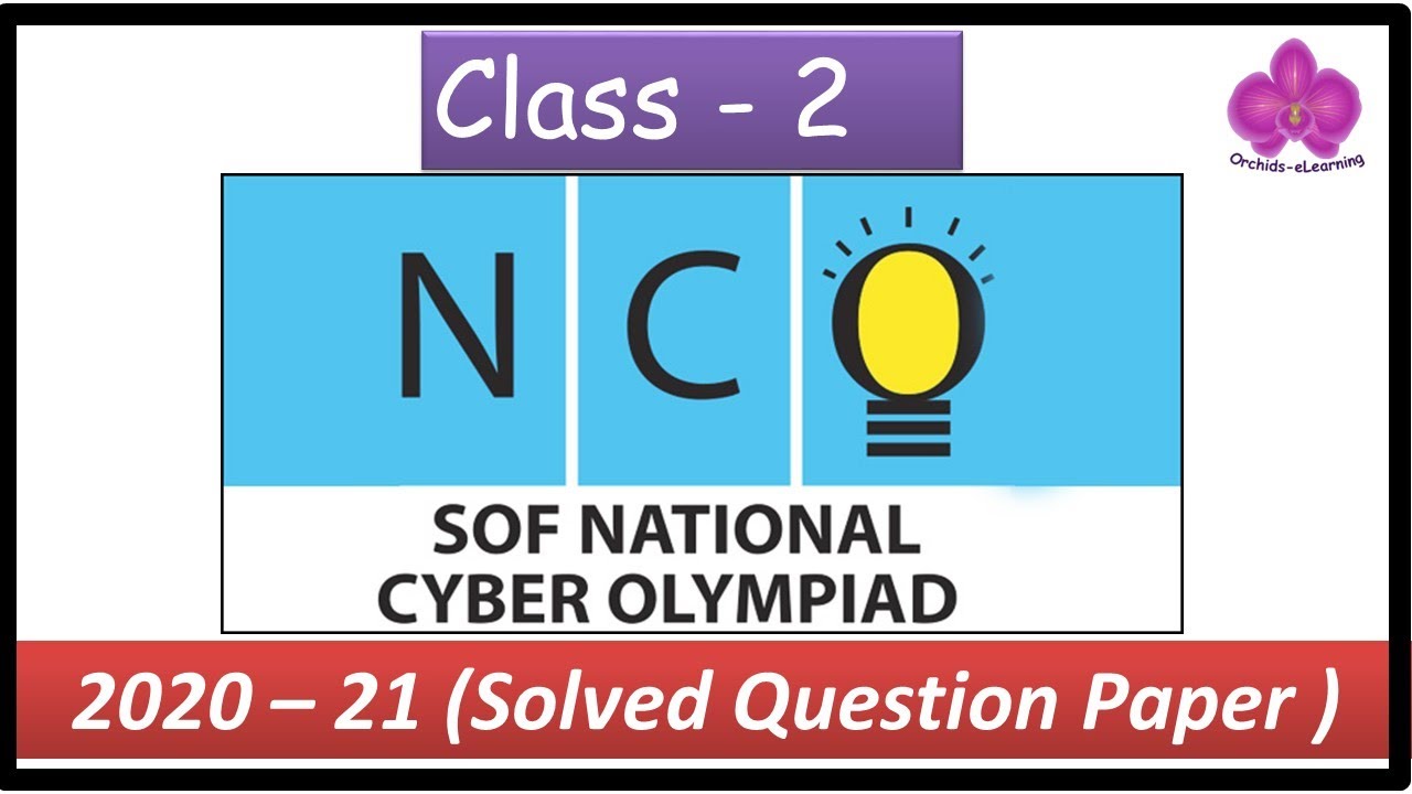NCO Solved Sample Paper | Class - 2 | National Cyber Olympiad | SOF ...