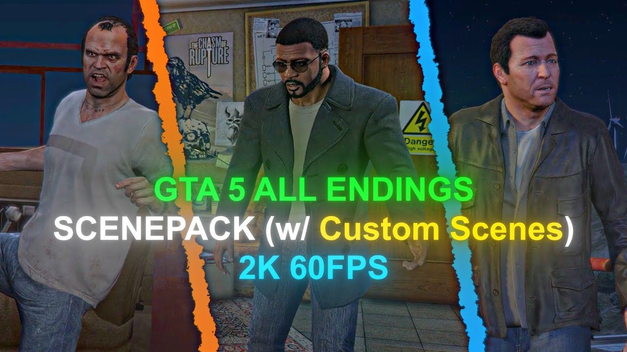 GTA 5 All Endings Scenepack (w/ Custom Scenes) [2K 60FPS] - YouTube