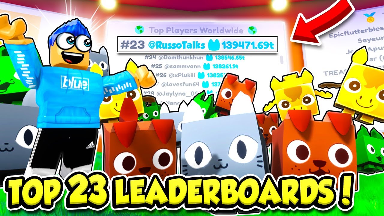 I Got Top 23 LEADERBOARDS In Pet Simulator X! (Roblox) - YouTube