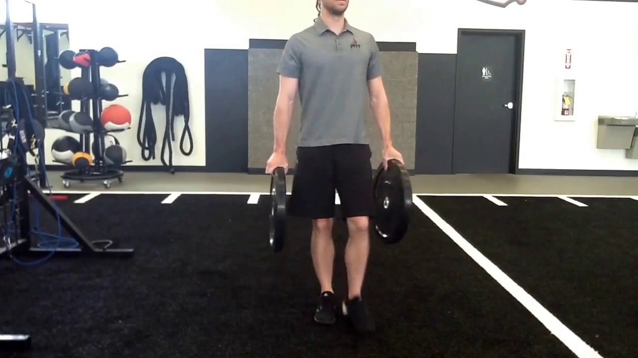 Farmers Carry-Plate Pinch - YouTube