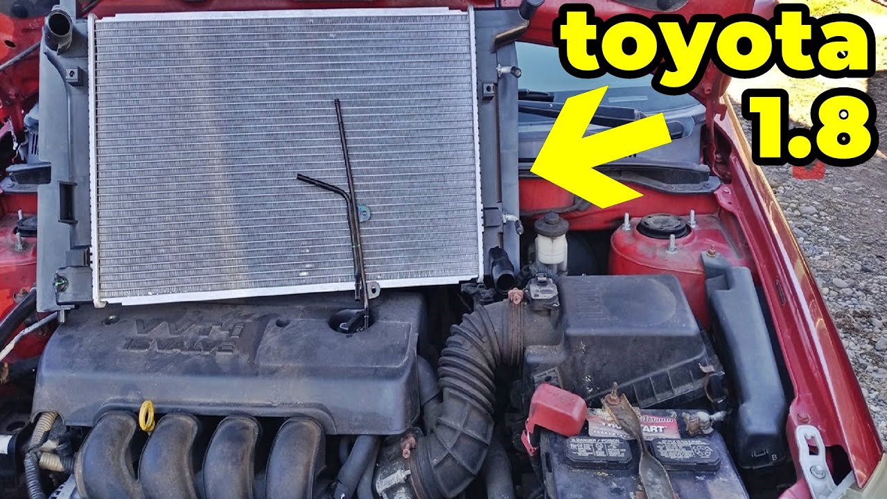 Toyota Corolla Radiator And Transmission Lines Replacement - YouTube