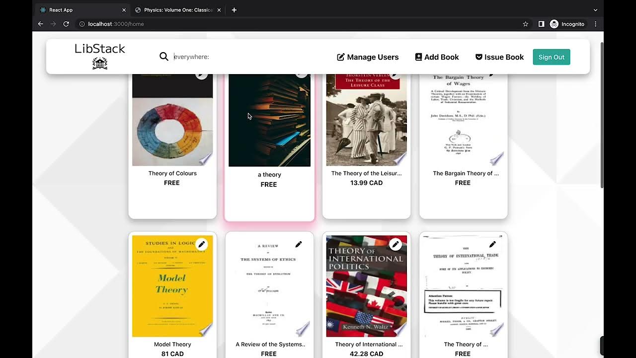 LibStack - A Library Management System (React js, Java SpringBoot, MongoDB) - YouTube
