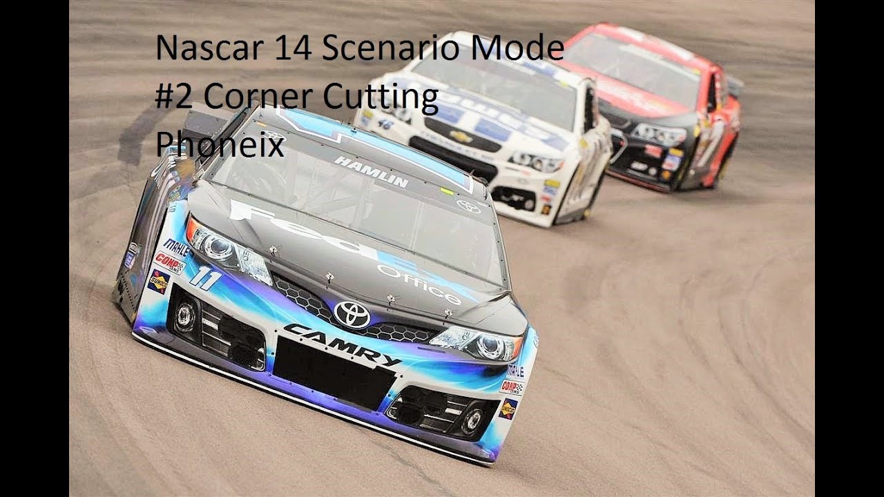 Nascar 14 Scenario Mode Series #2 Corner Cutting - YouTube