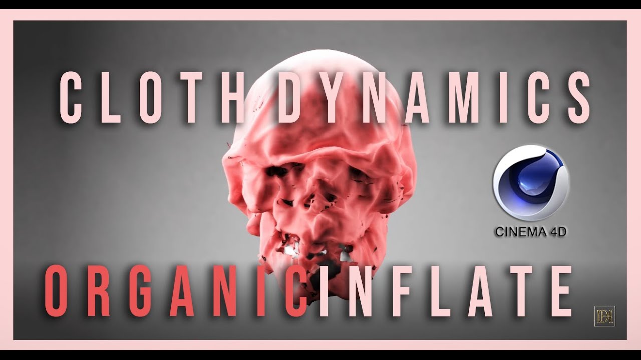 Cinema 4d Cloth Dynamics / Inflate Vertex Map / Kaleidoscope - YouTube
