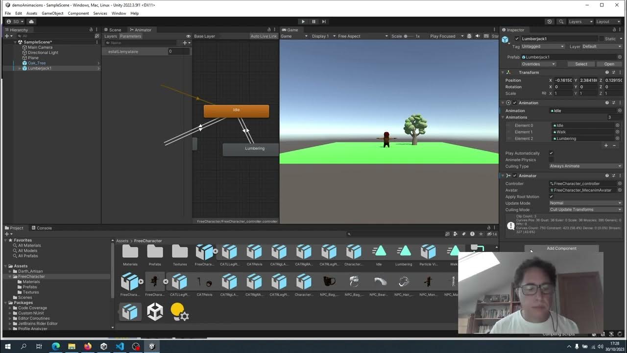 Tutorial Animacions en Unity (2a part) - YouTube