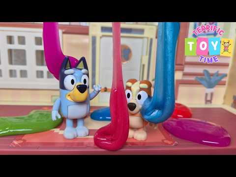Bluey and Bingo Play with Colorful Slime | Bluey Toys