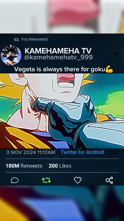 Vegeta is always there for goku 💪 - YouTube