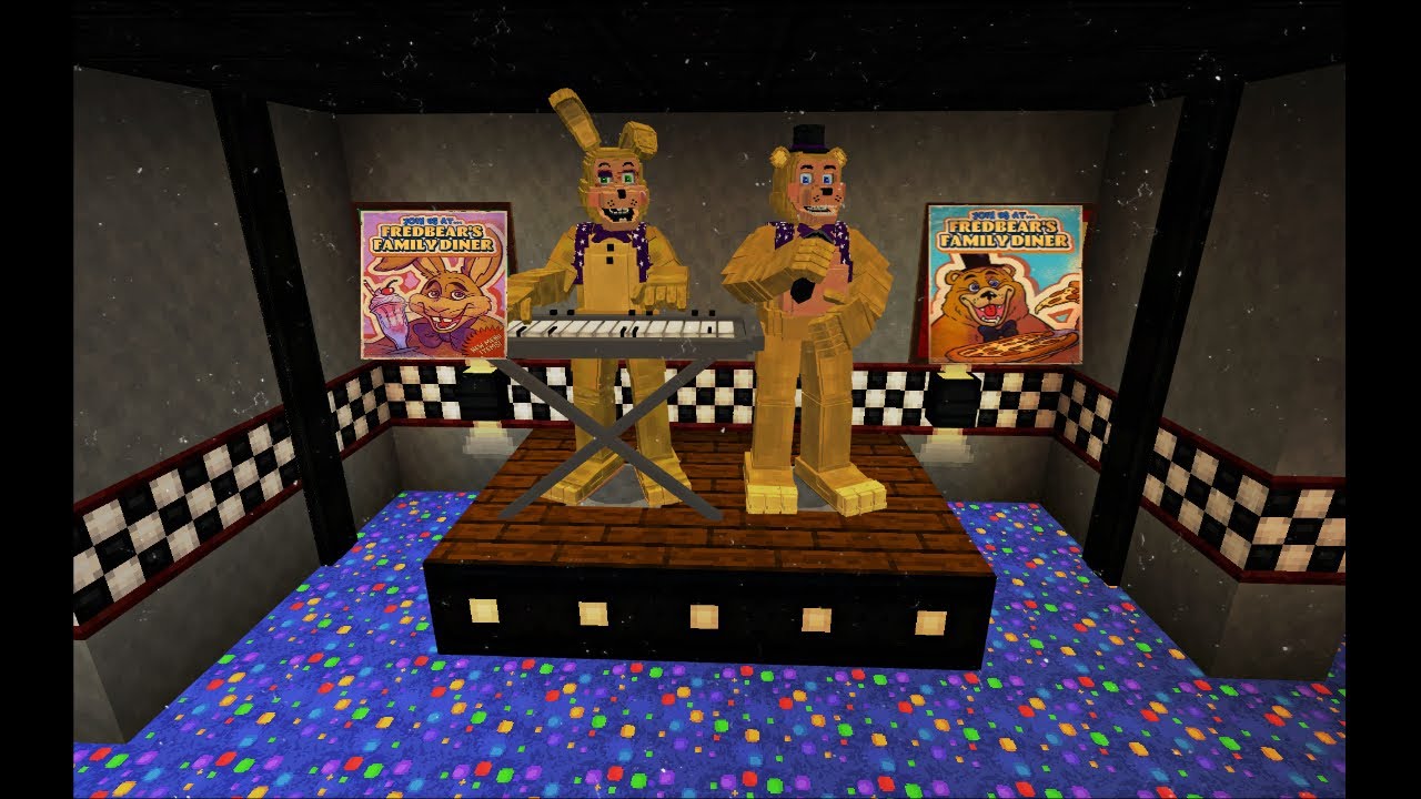 Minecraft FNAF Movie Origins "Fredbears Family Diner" Part 2 - YouTube