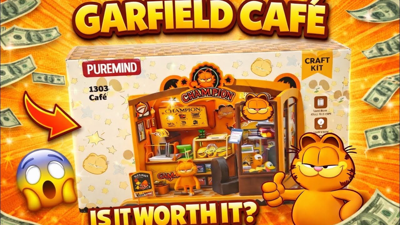 The Garfield Movie Restaurant Miniature Full Cozy Build - YouTube