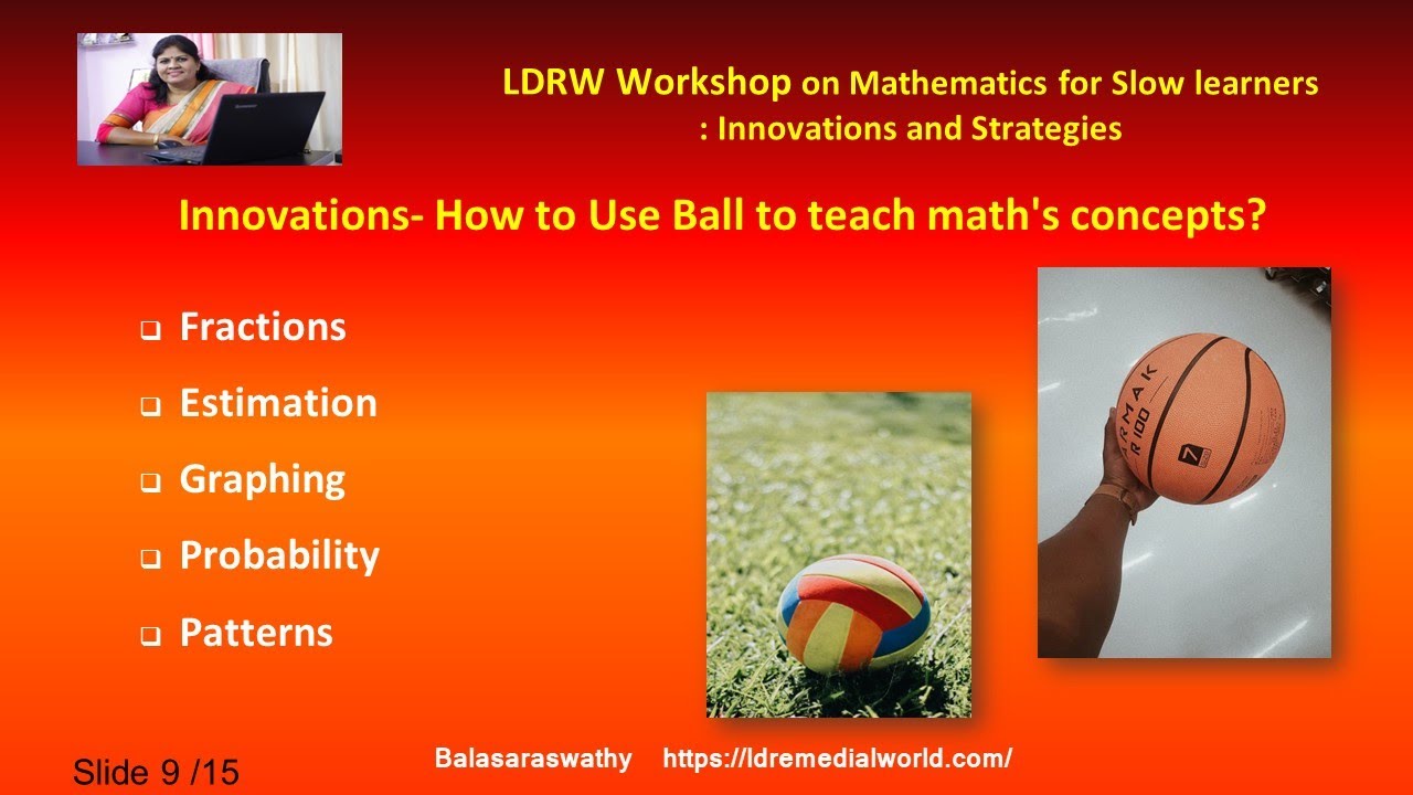 Innovation How to use Ball to teach Math' concepts Part 1 - YouTube