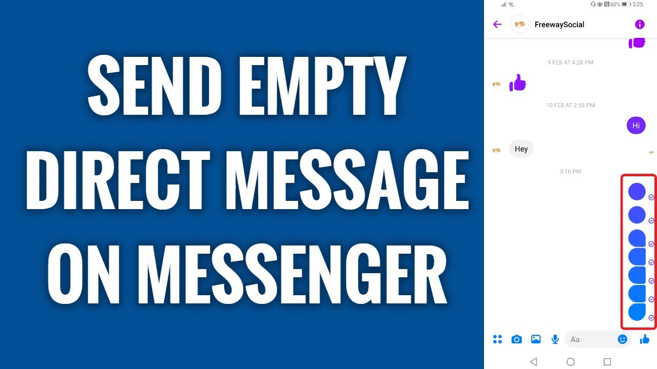 How To Send Empty Direct Message On Messenger YouTube How To Send Empty Direct Message On Messenger YouTube