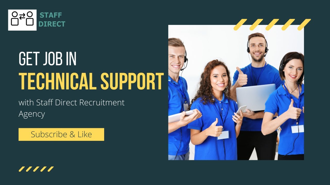 "Technical Support Jobs Made Easy: Apply with Staff Direct Recruitment ...