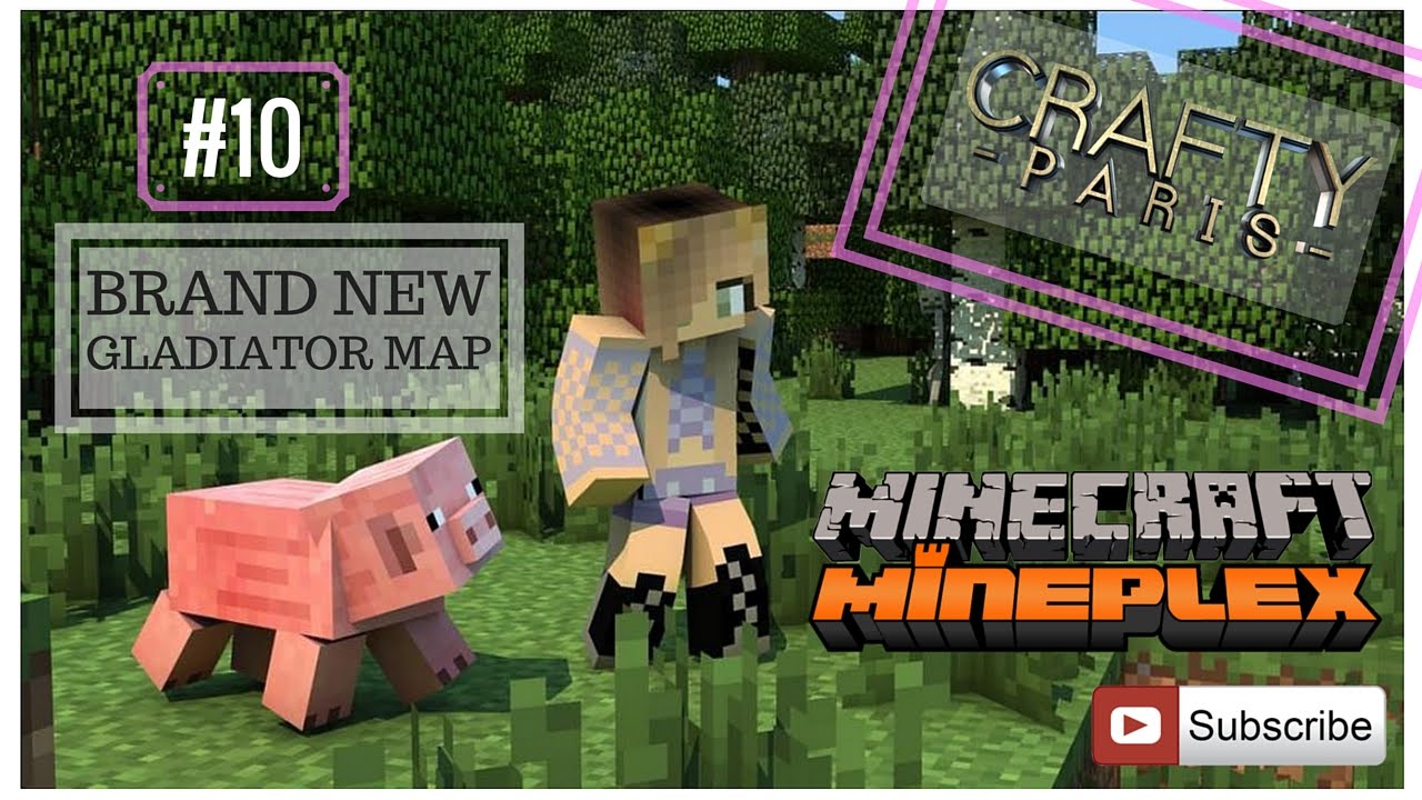 Minecraft Mineplex #10 New Gladiator Map With Skilled Apple - YouTube