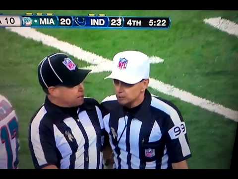 NFL ref yelling at other ref - YouTube