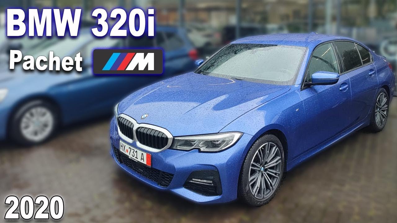 BMW G20 320i Portimao Blau M-paket aut 2020 - YouTube
