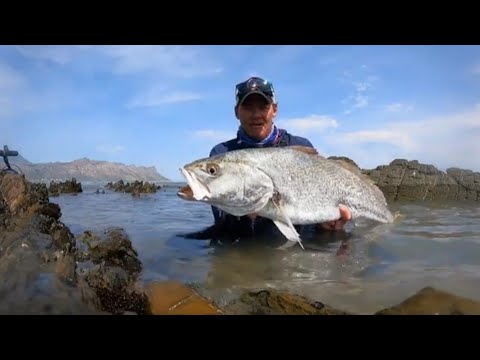 Fishing For Big Kob/Mulloway from Strand Reefs-Finally! - YouTube