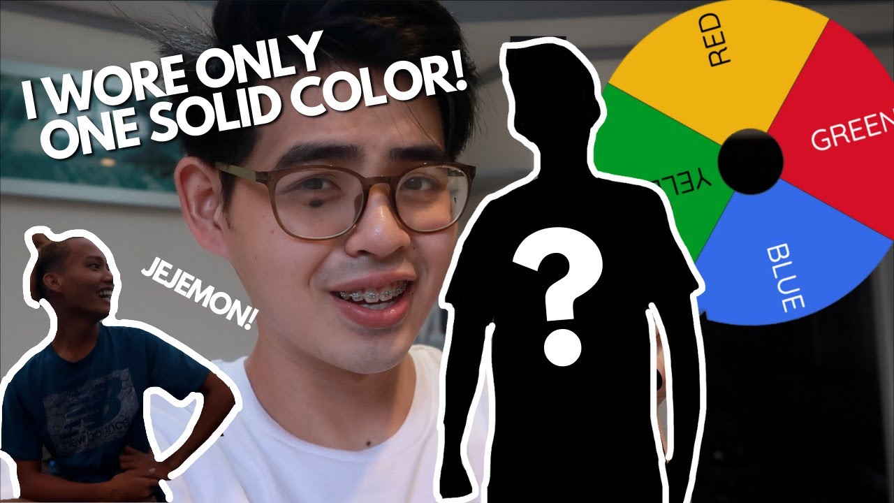 I only wore ONE COLOR for the ENTIRE DAY! (JEJEMON) | ThatGuySimon ...