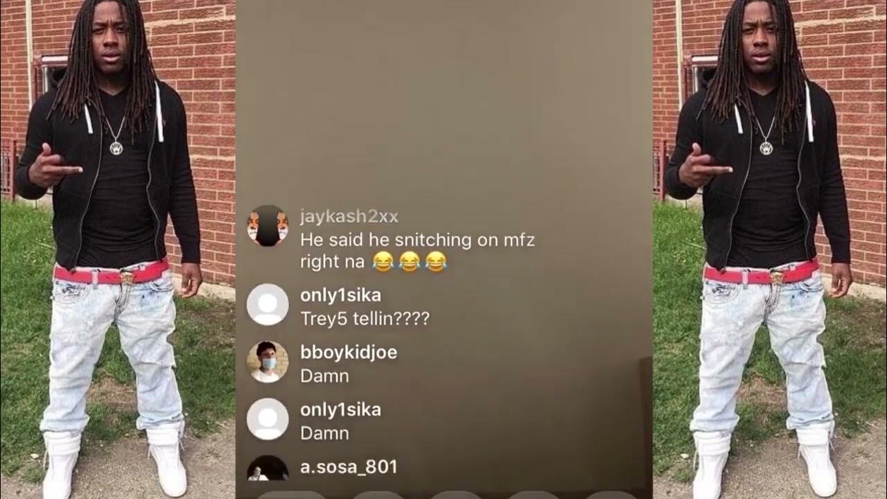 Tay 600 Saying OBlock Trey 5 Snitching - YouTube
