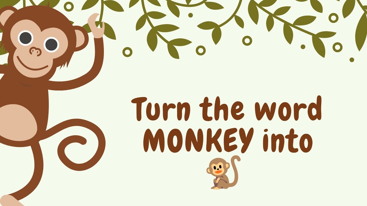 Turn the word "MONKEY" into A Monkey 🐒 || How to draw monkey || Easy ...