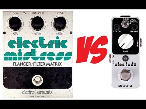 EHX electric mistress vs Mooer elec lady - YouTube