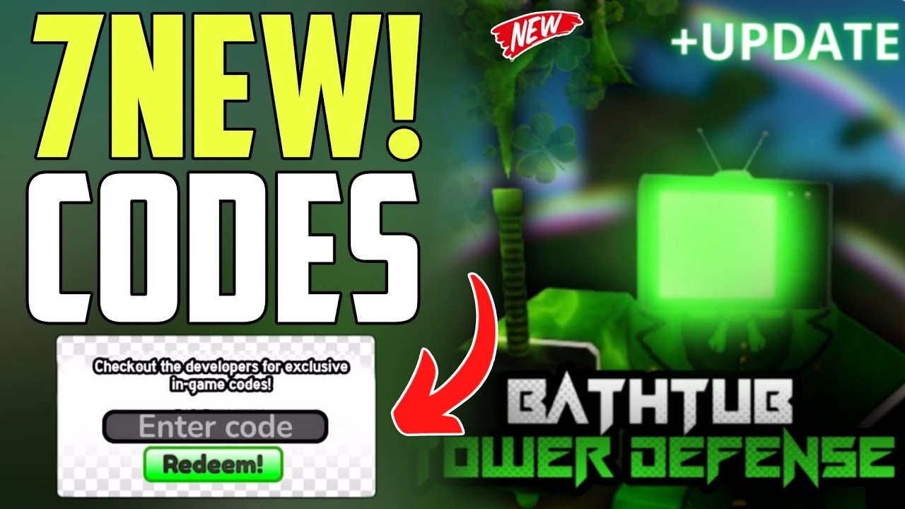 ⚠️NEW!! UPD⚠️ALL WORKING CODES FOR BATHTUB TOWER DEFENSE - ROBLOX ...