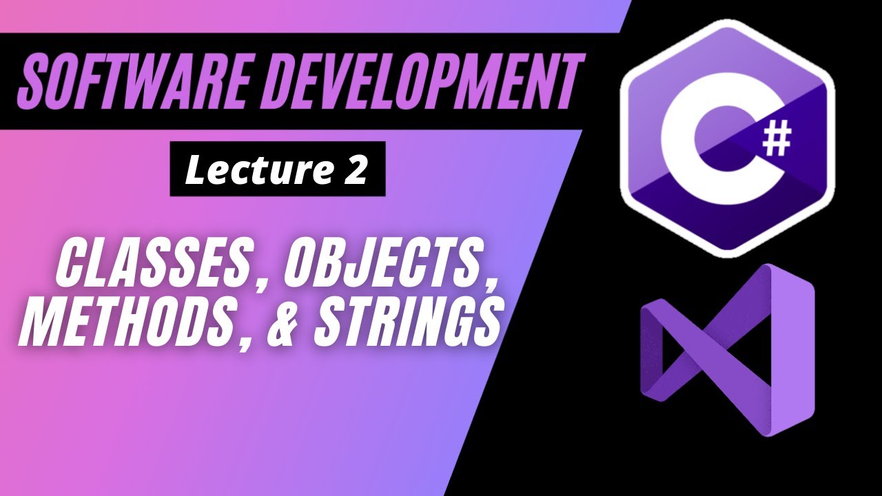 Lecture 2 Classes Objects Methods And Strings In C شرح Youtube 3896