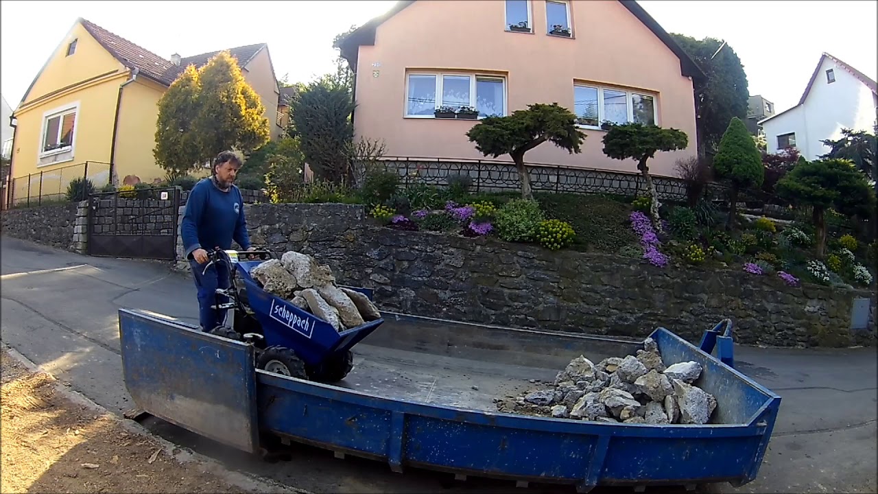 Mini dumper Scheppach DP3000 - YouTube