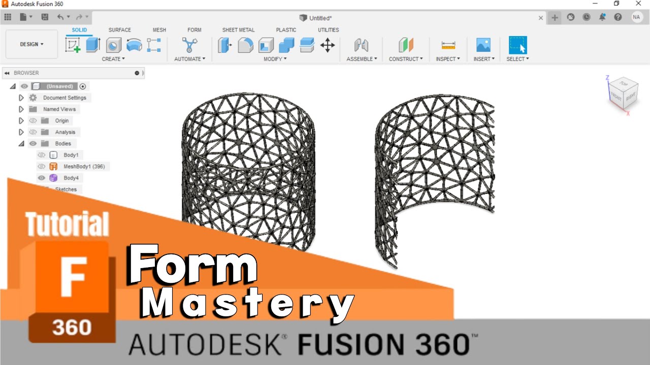 Fusion 360 - Tutorial - Form Mastery - YouTube