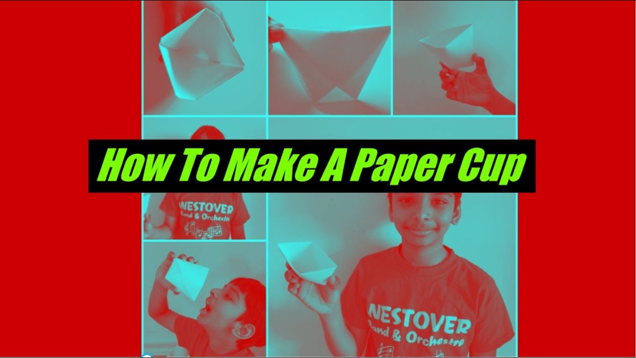 DIY Kids - How to Make a Paper Cup - YouTube