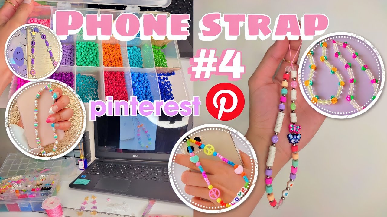 PRODUZINDO PHONE STRAP DE MIÇANGA DO PINTEREST #4 / IDÉIAS⚡ - YouTube