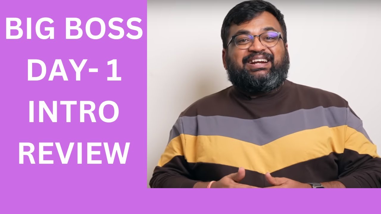 Big boss Day-1 Tamil Review | All contestants Introduction - YouTube