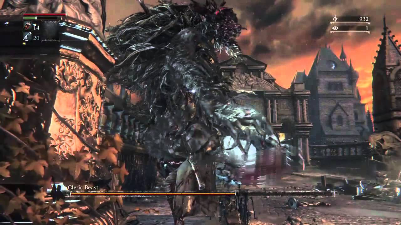 Bloodborne - Cleric Beast Boss - YouTube