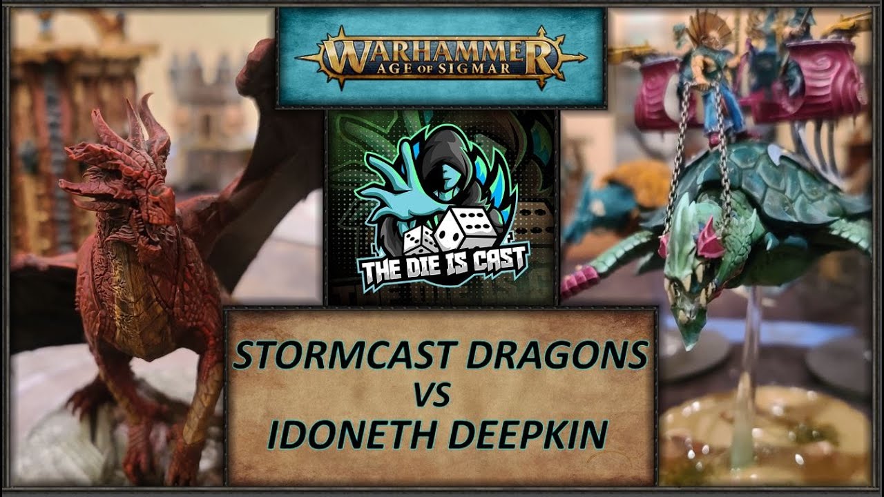 AoS 3.0 Battle Report: Stormcast Dragons vs. Idoneth Deepkin - YouTube