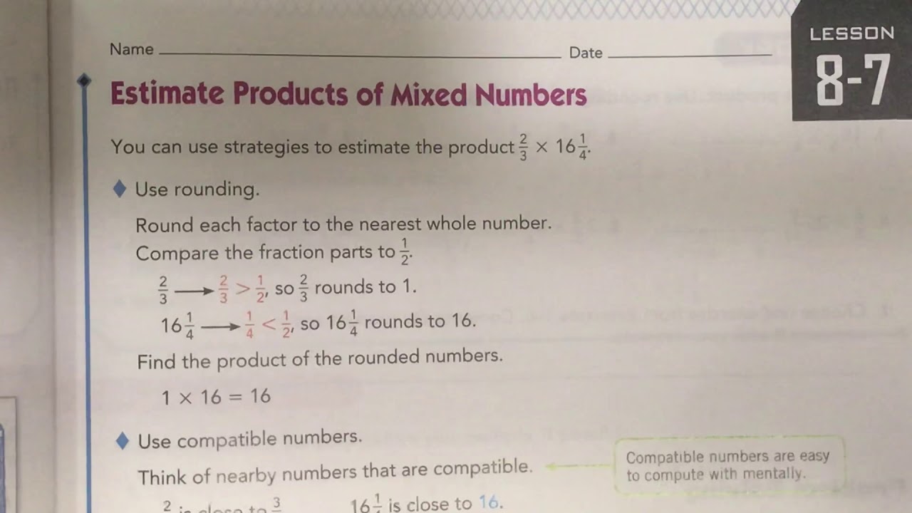 Estimate Products Of Mixed Numbers YouTube estimate-products-of-mixed-numbers-youtube