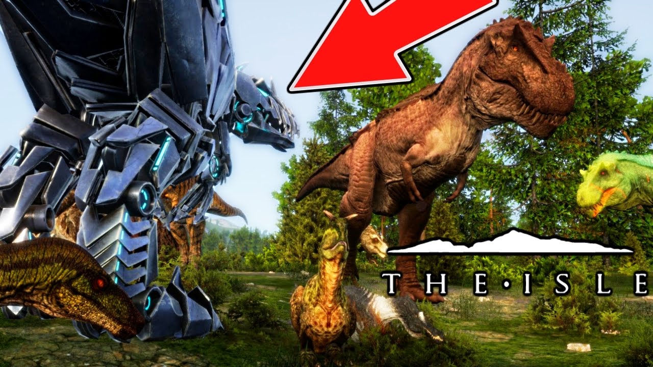 The Isle - BIONIC GIGA MOD FOOTAGE, NEW GRIM EXPANSE DESERT MAP ...