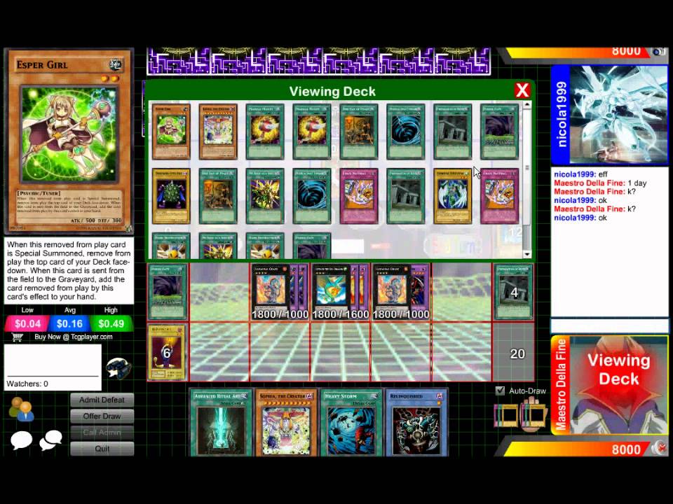 Sophia, the Creator deck ! ! ! - YouTube