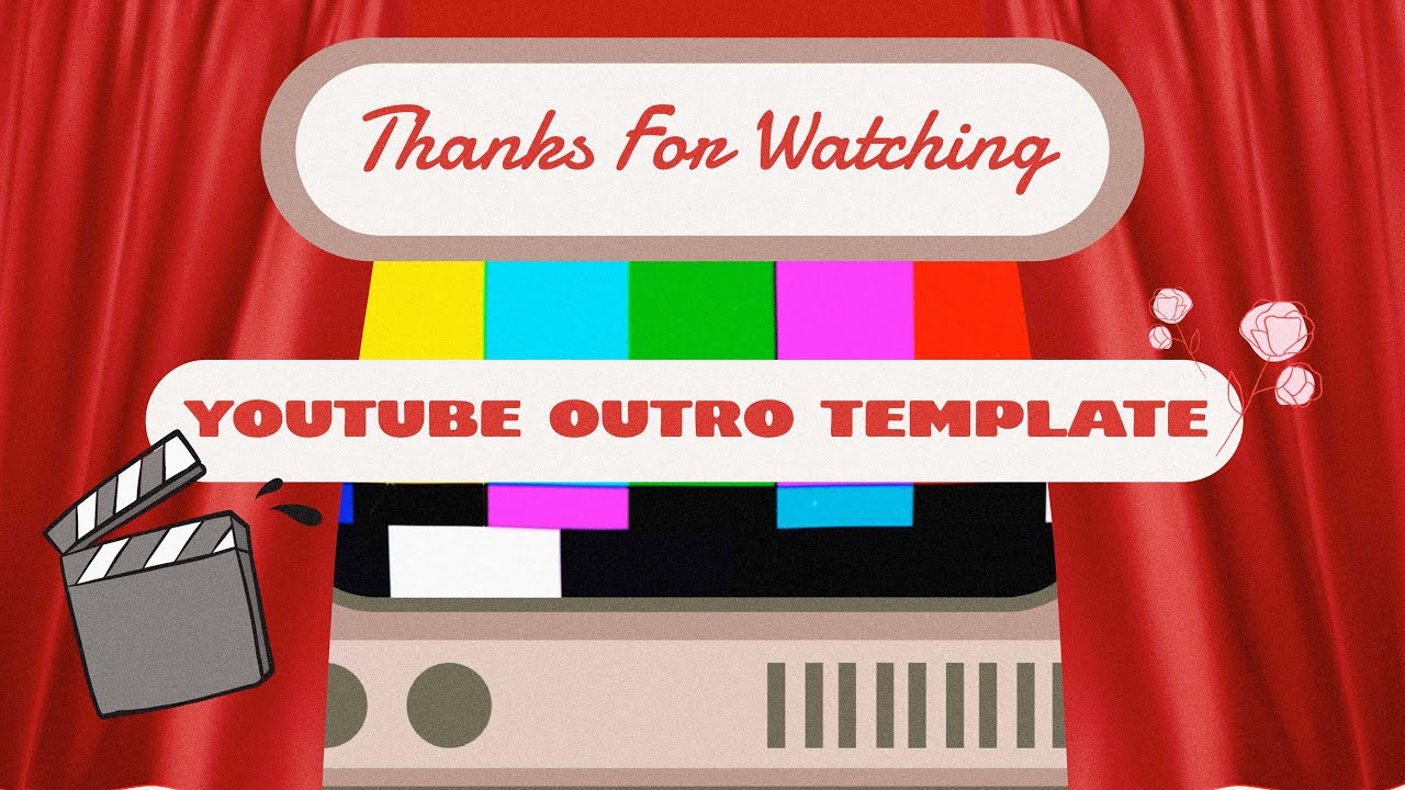 Free youtube outro template | Youtube endscreen design - YouTube
