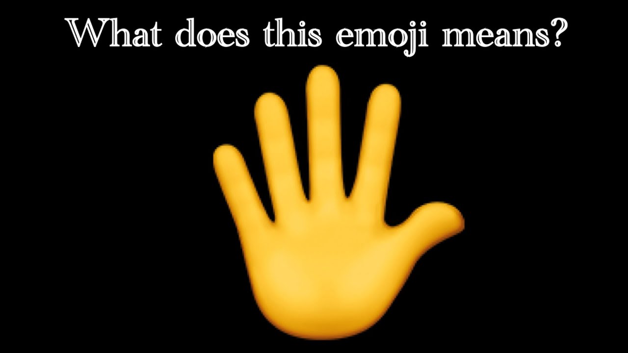 What does the Hand with Fingers Splayed means? - YouTube