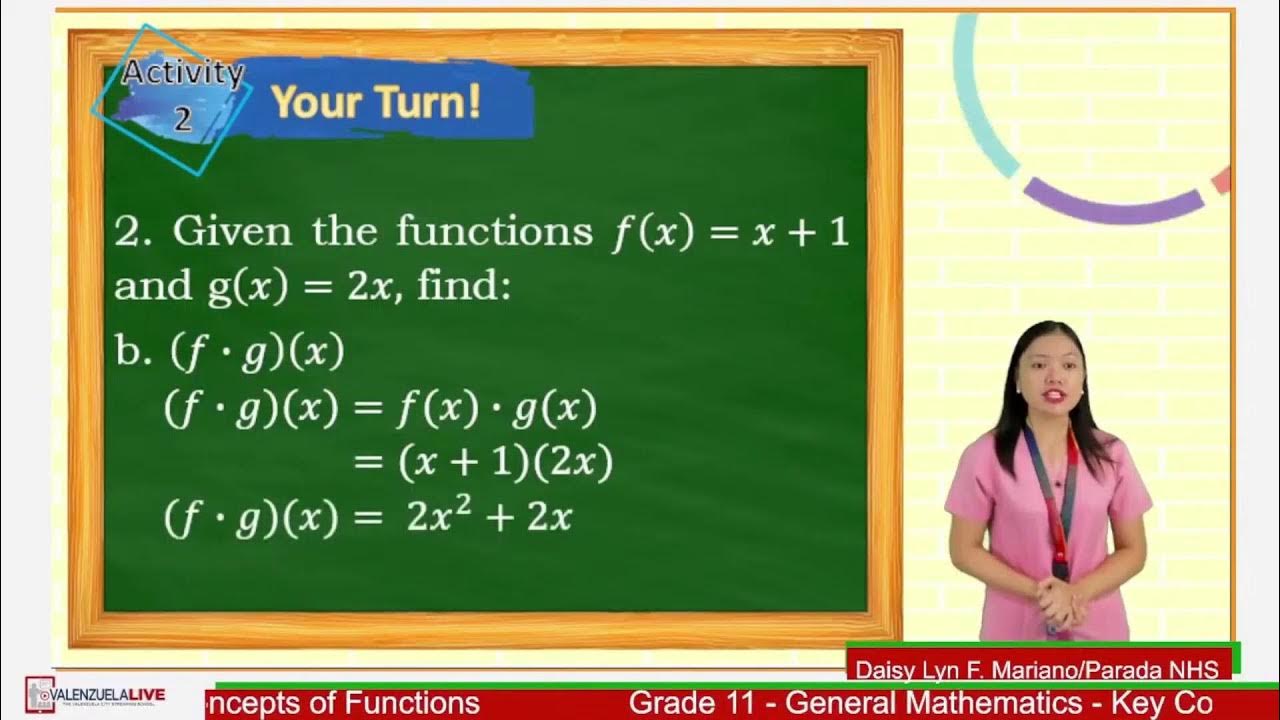 GRADE 11 GENERAL MATHEMATICS (Q1 - W1) - KEY CONCEPTS FUNCTIONS - YouTube