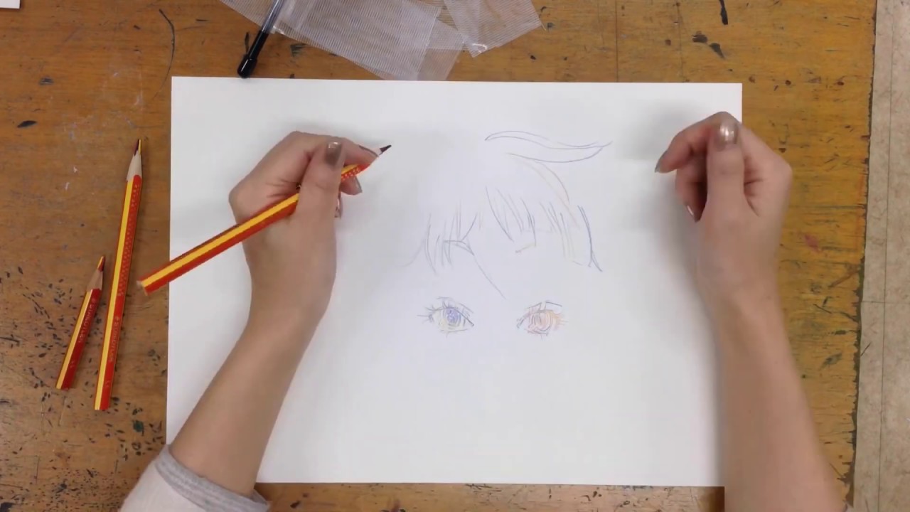 Today’s Scribble { Eyes } Time lapse drawing - YouTube