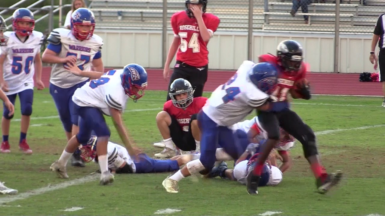 FBCA Vs Rosehill 7th and 8th grade Football - YouTube