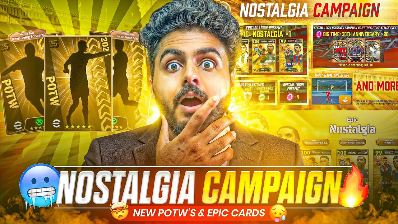 NOSTALGIA CAMPAIGN IN EFOOTBALL 25🤯 | NEW CARD DESIGN🥶 | FREE BIG TIME ...