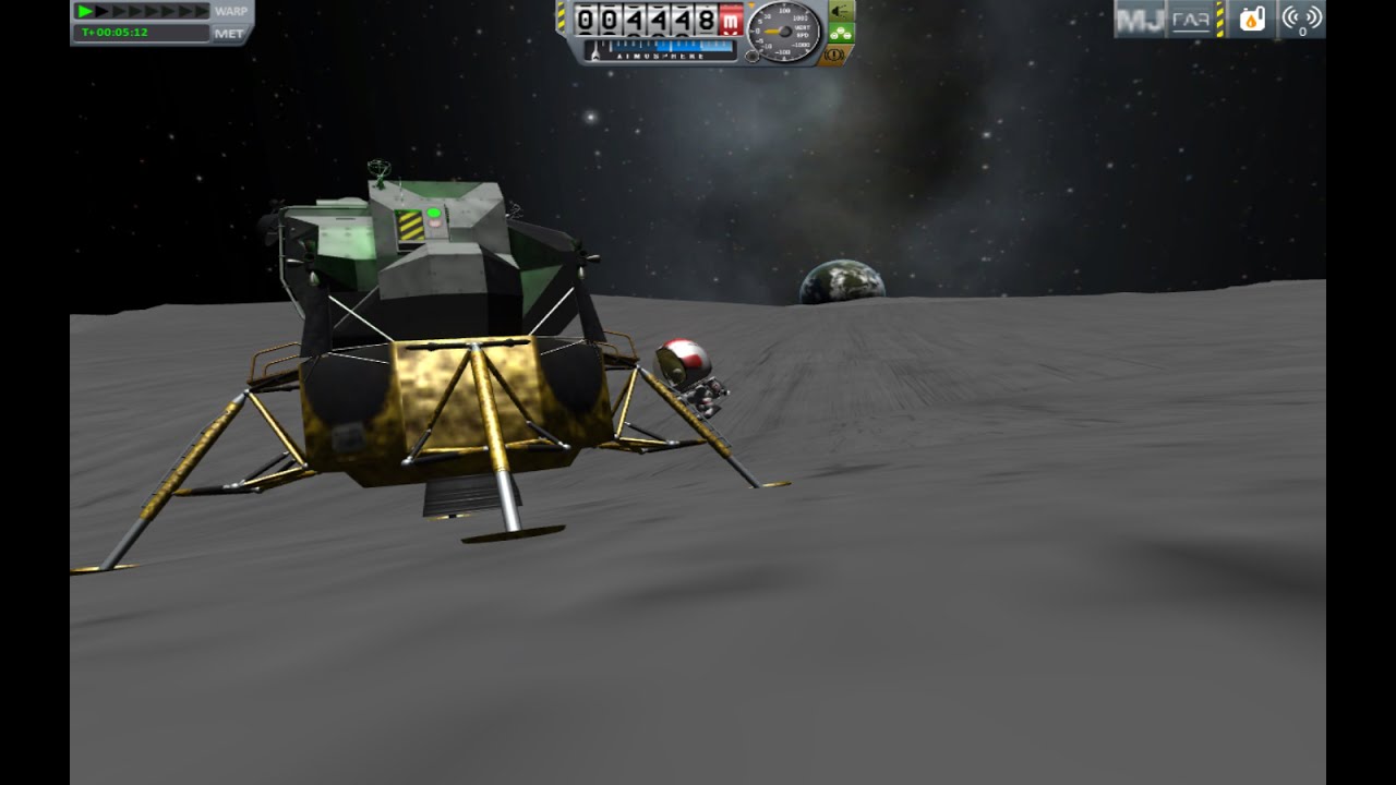 KSP Gameplay: Complete Moon-landing Mission (long-version) - YouTube