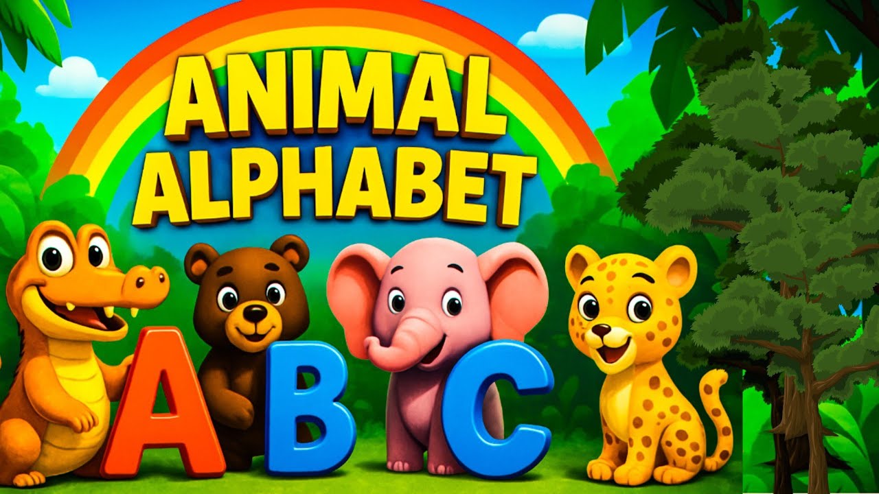 The Animal Alphabet | Learn Animal Names! | Wild Animals Name | ABC ...